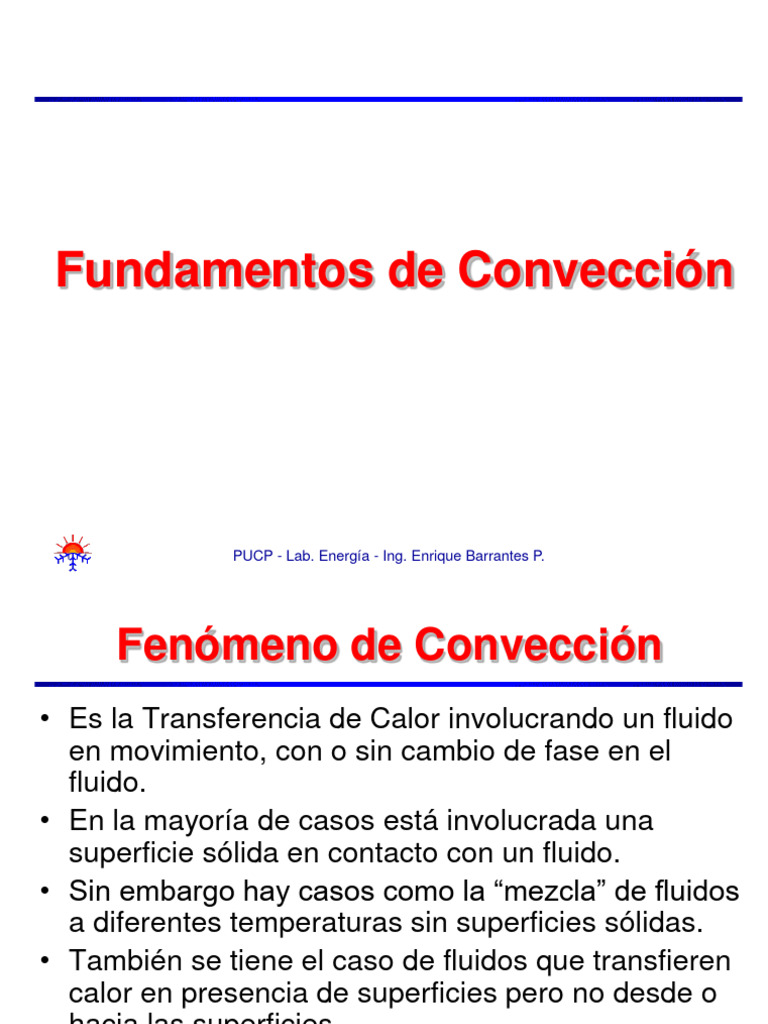 Fundamentos de Convección | PDF | Convección | Transferencia de calor