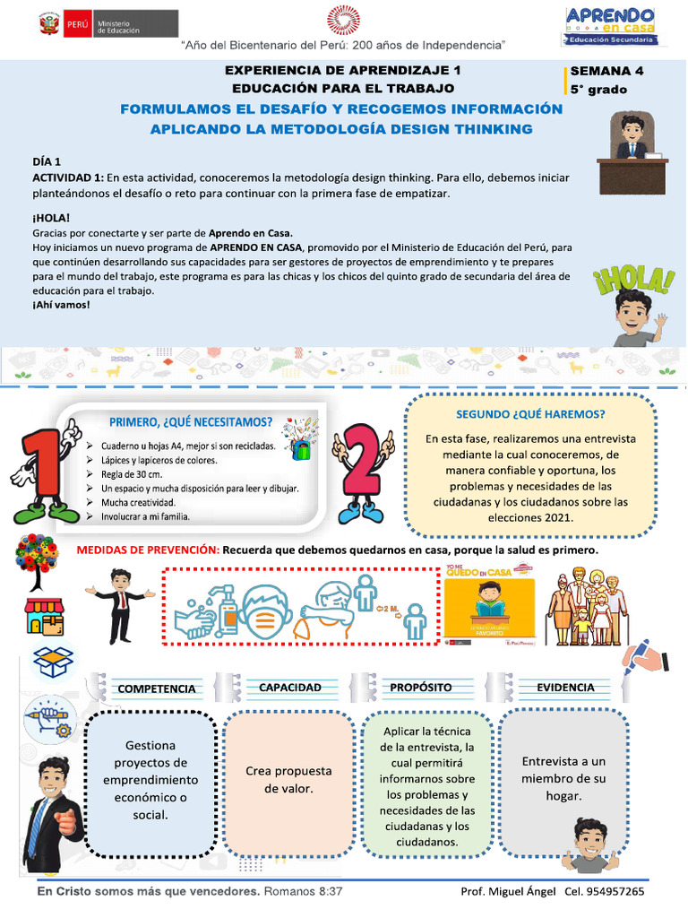 Ept 5° Semana 1 Prof. Miguel Ángel | PDF