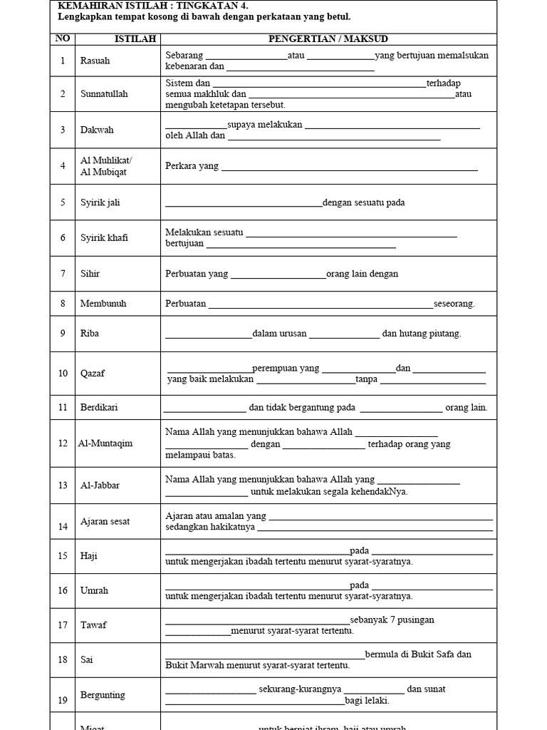 Kemahiran Istilah | PDF