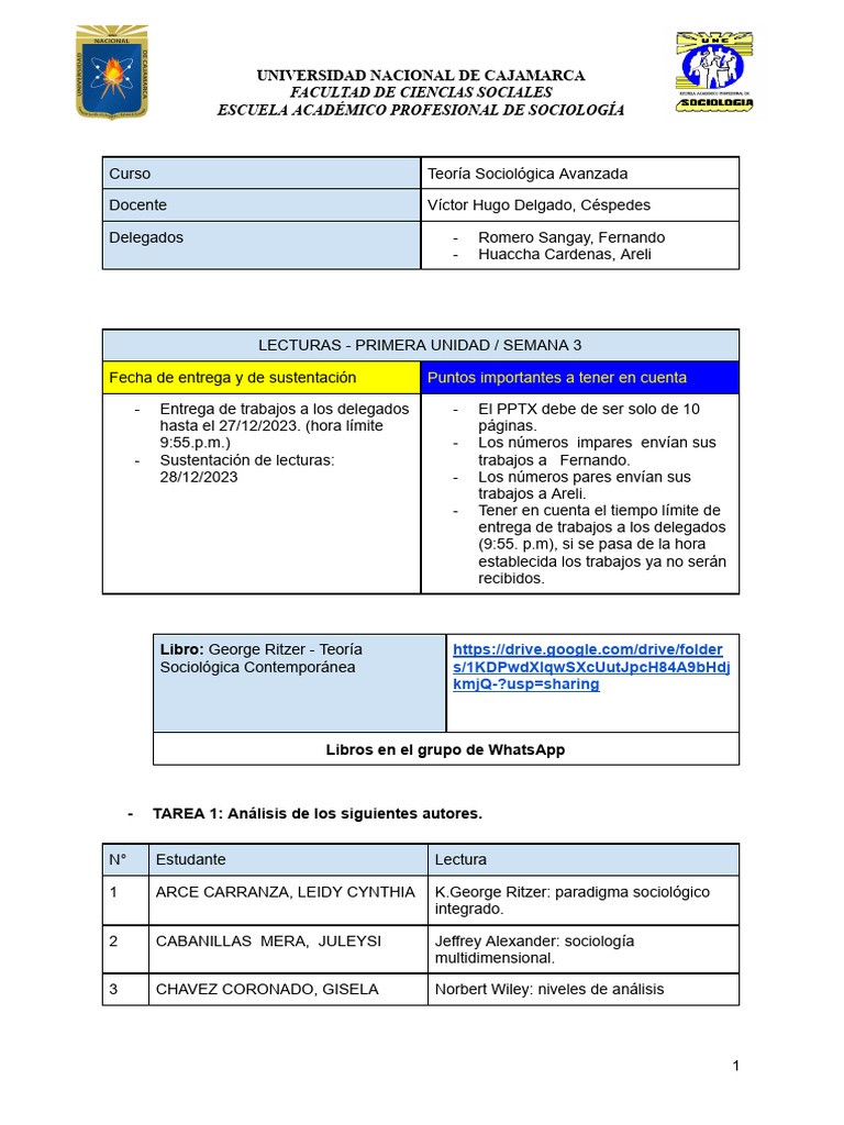 Lecturas - Primera Unidad - Semana 3 | PDF | Sociología | Science