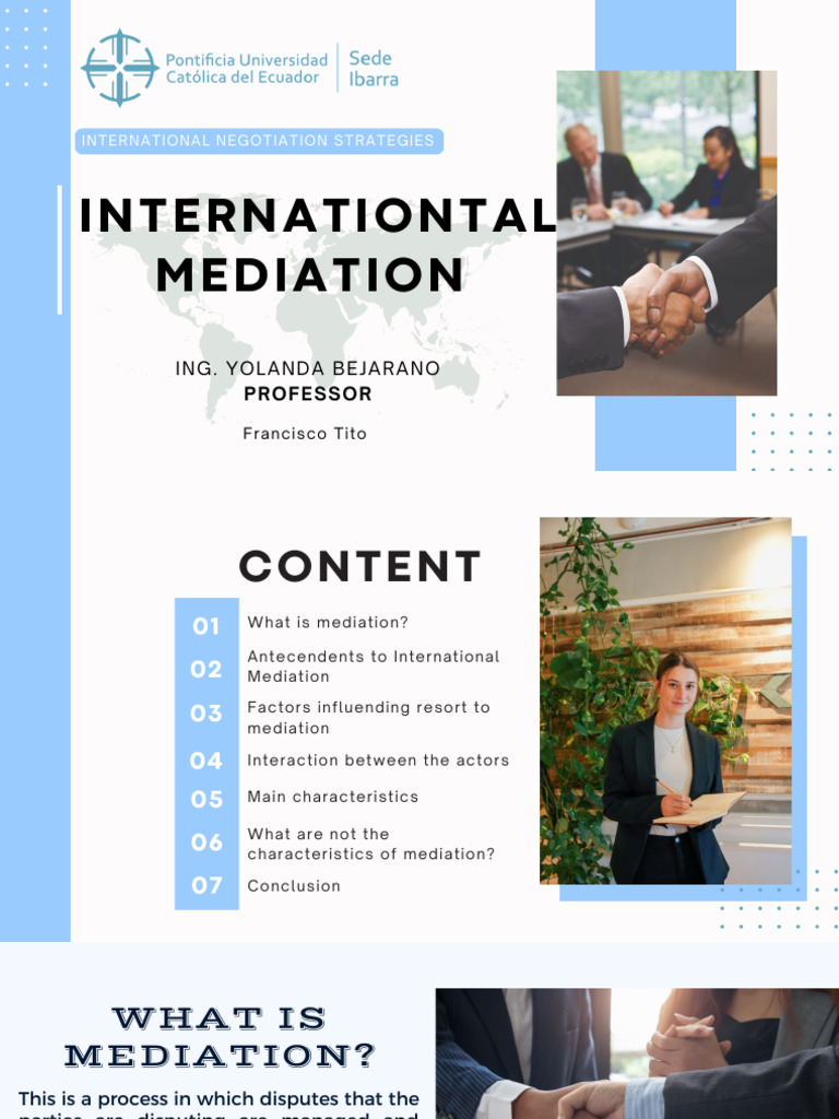 International Mediation | PDF | Politics | Social Science