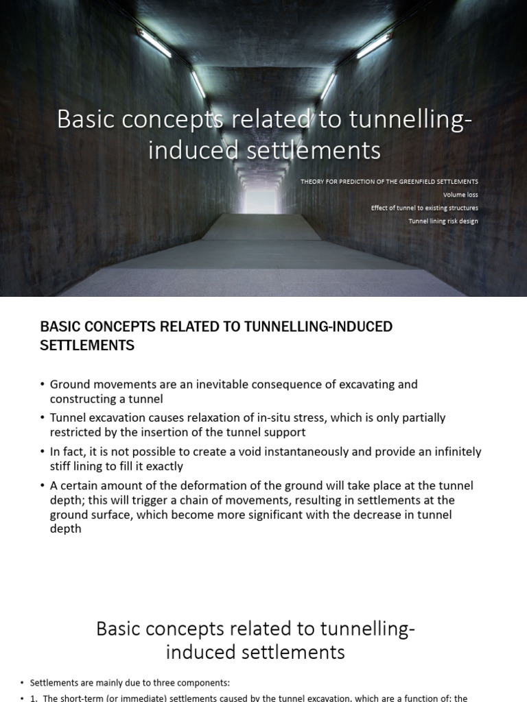 Tunnel Induced Settlement Soft Ground | PDF | Tunnel | Mechanics