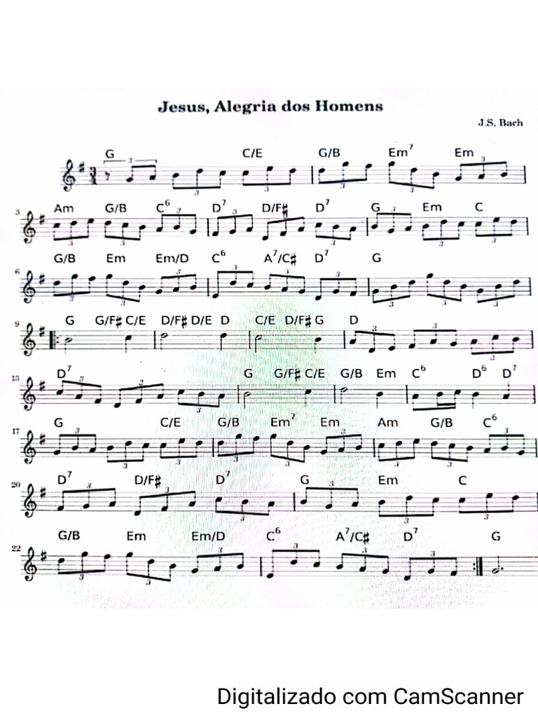 Jesus Alegria Dos Homens | PDF