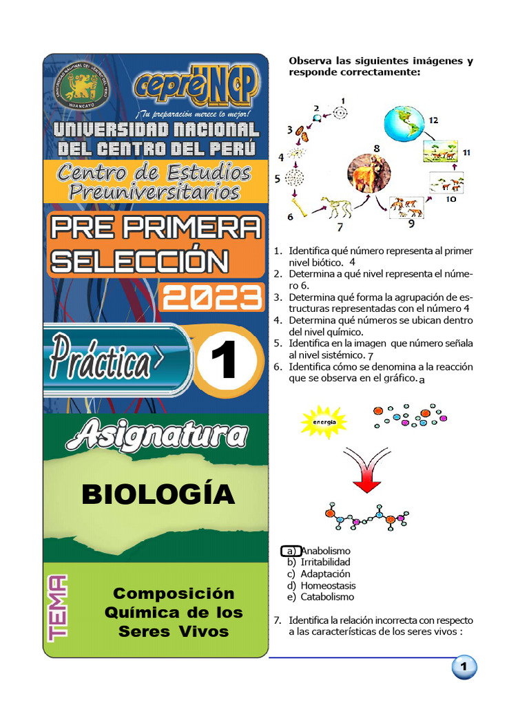 Biología 01 PPS-2023 | PDF