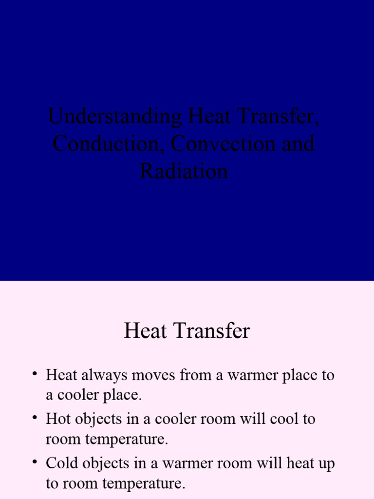 0708 Conduction Convection Radiation | PDF | Heat Transfer | Thermal ...
