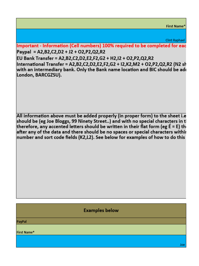 Cloudworkers AG - Payment Information Form (102020) P | PDF