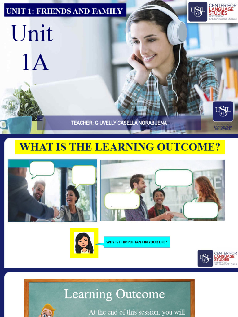 Unit 1A: Unit 1: Friends and Family | PDF