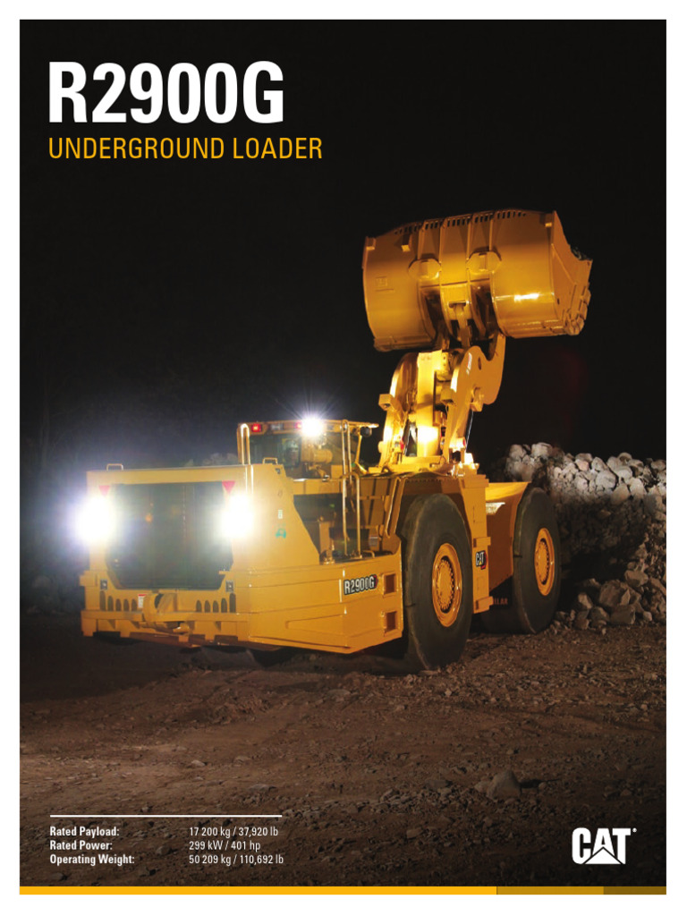 794 AC R2900G: Underground Loader | PDF | Diesel Engine | Loader (Equipment)
