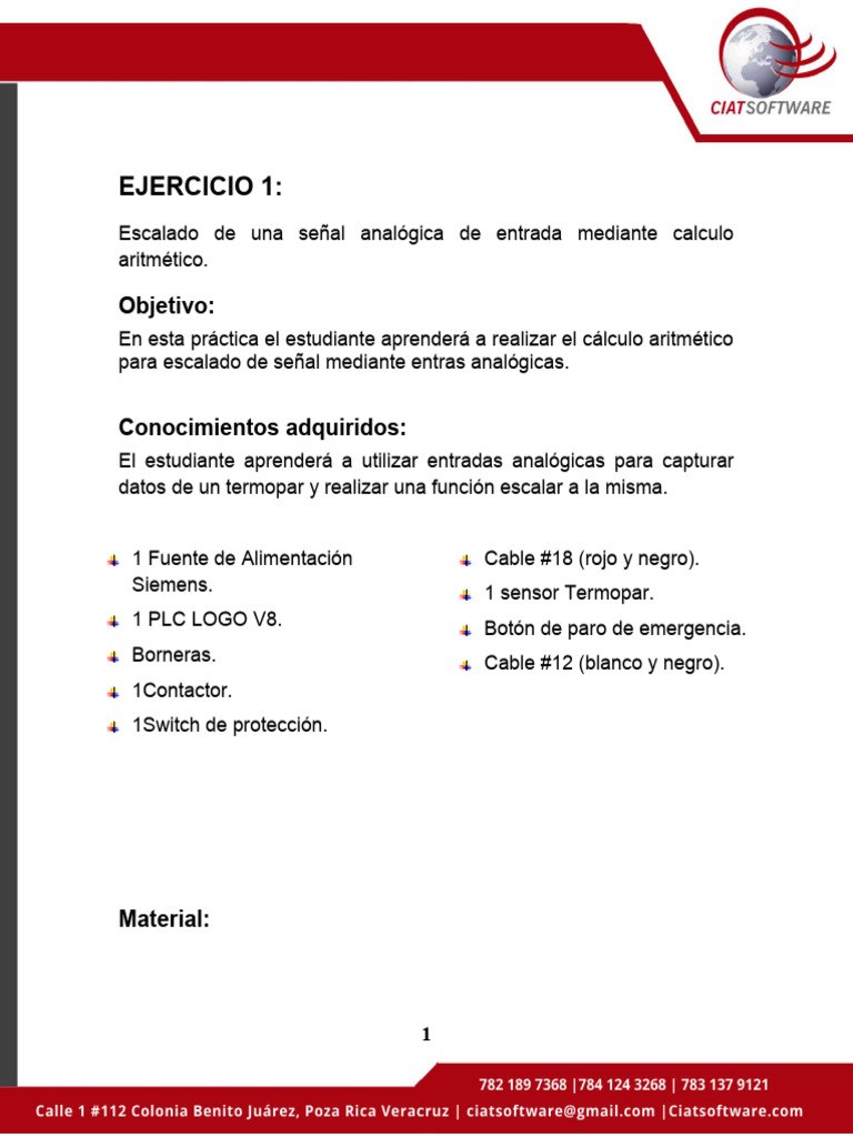 Ejercicio Resuelto Contron On of 1 | PDF