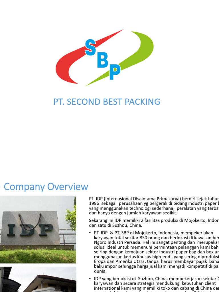 Overview of PT. Second Best Packing | PDF