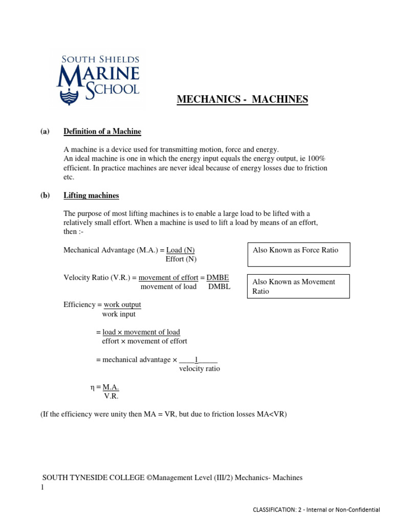 Mechanics Machine | PDF | Physical Quantities | Manufactured Goods