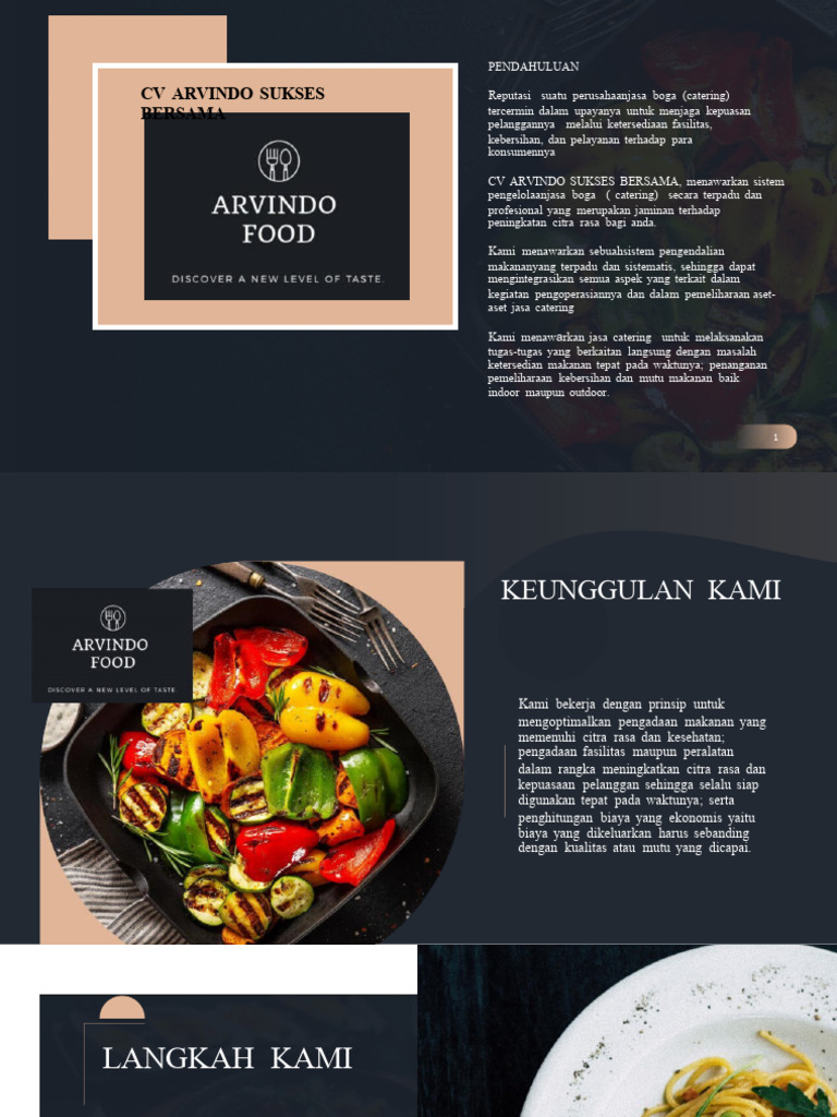 Arvindo Catering Compro | PDF