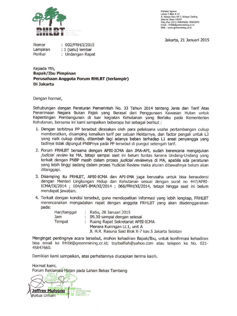 No. 002 Rapat Anggota FRHLBT Compressed | PDF