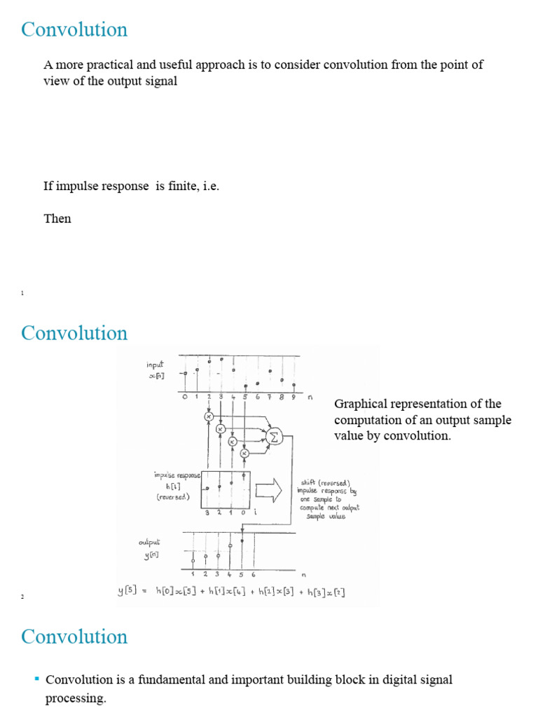 Week 1 - Additional Convolution Notes | PDF | Teaching Methods & Materials
