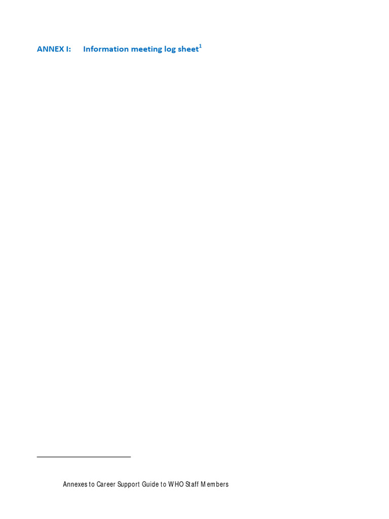 Annexes - Career Development Guide - July 2015 Final | PDF Annexes - Career Development Guide - July 2015 Final | PDF
