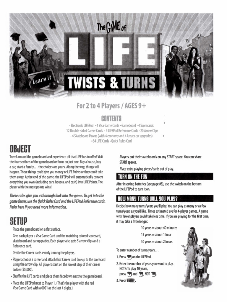 Game of Life: Twists & Turns Guide | PDF