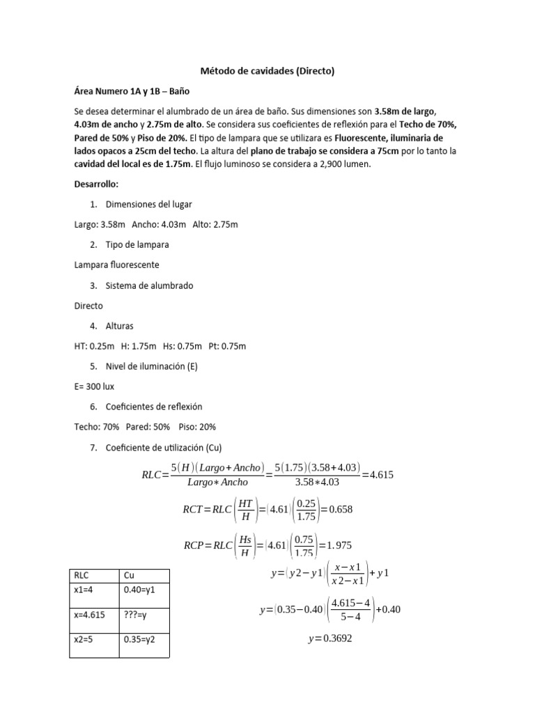 Calculo Auditorio | PDF