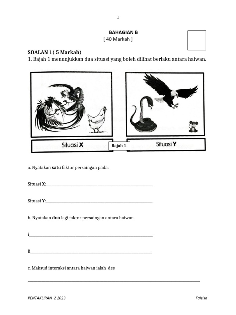 Soalan Latihan Sains Tahun 6 | PDF