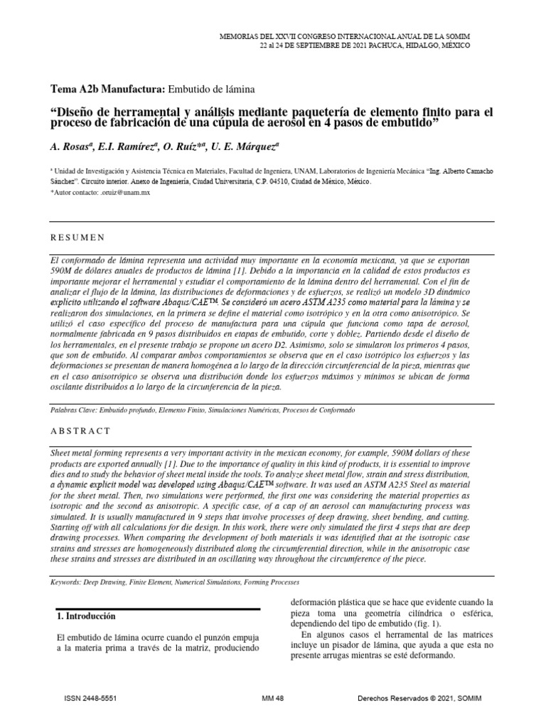 A2 42 | PDF | Plasticidad (Física) | Matriz (Matemáticas)