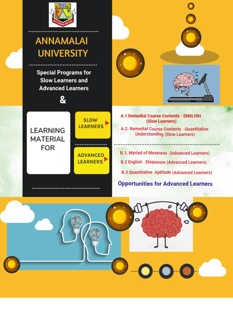 Annamalai University Learning Programs | PDF