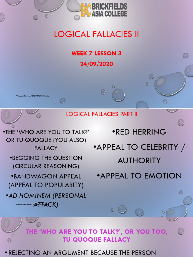 Week 7 Lesson 3 - LMS - V! | PDF | Logic | Epistemology