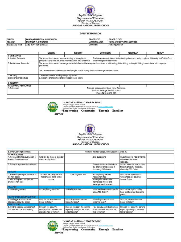 DLL FBS Week 5 | PDF