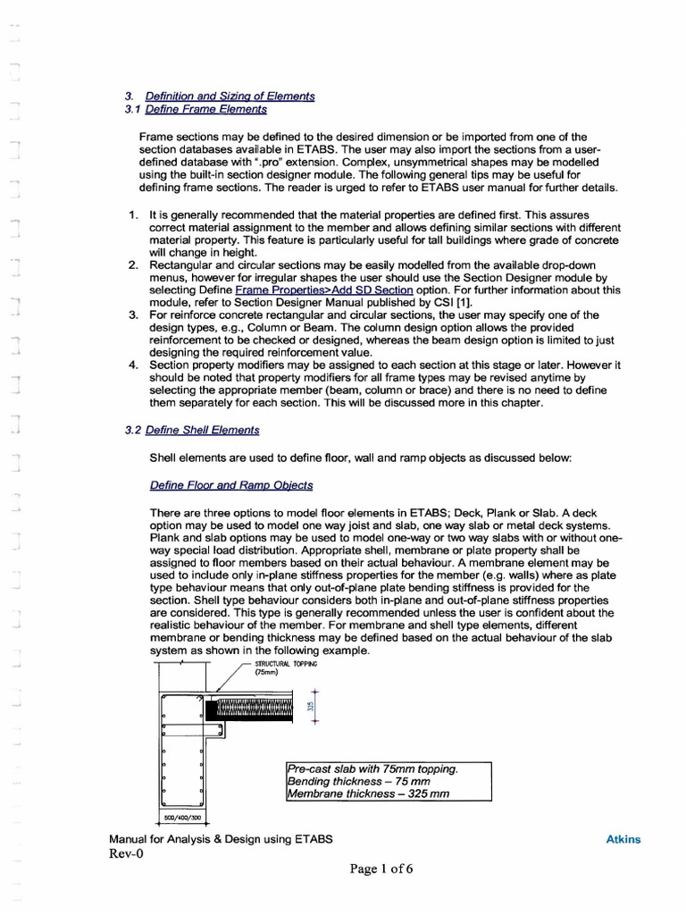 Etabs11 | PDF | Beam (Structure) | Classical Mechanics