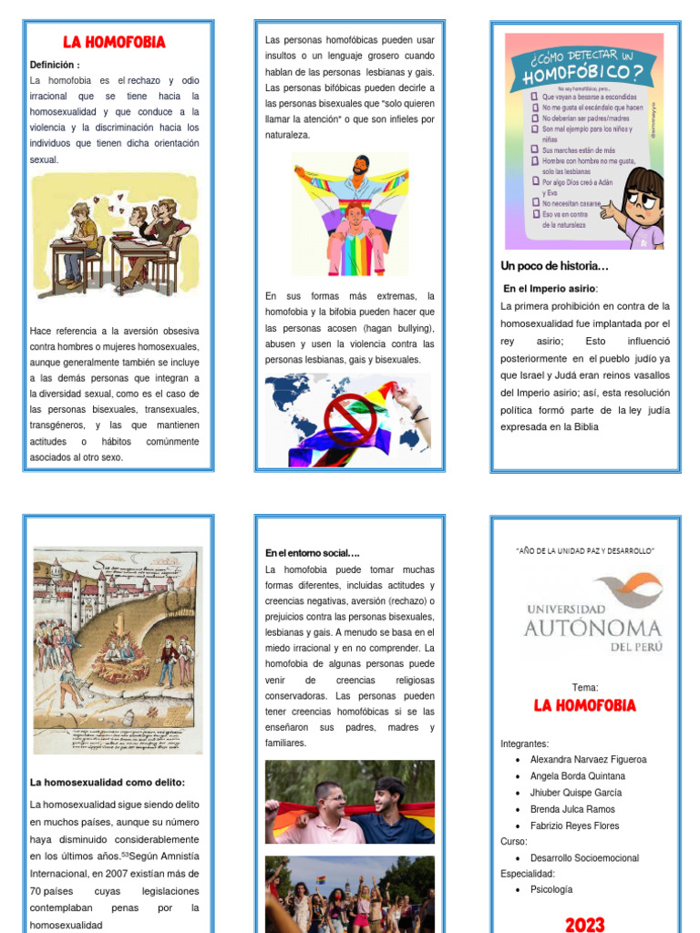 Homofobia: Definición e Impacto Histórico | PDF | Homofobia ...