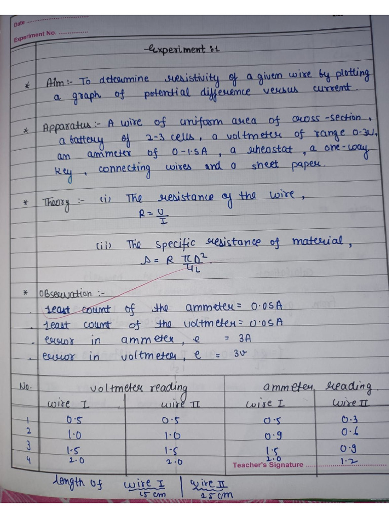 Class 12 Physics File 2023-24 | PDF