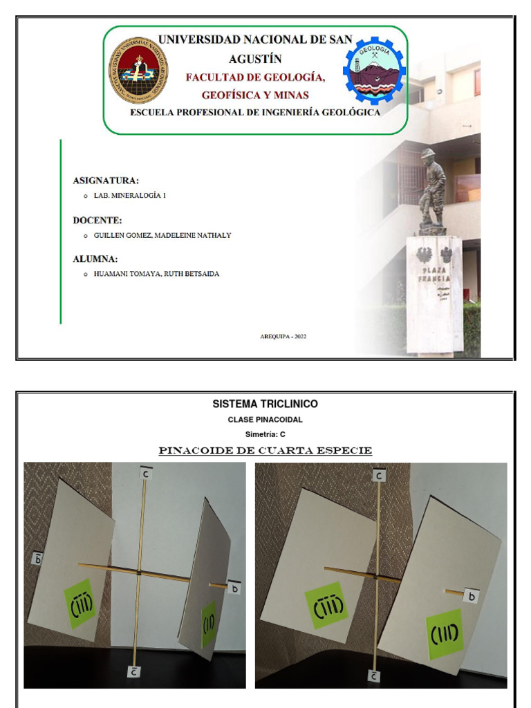 Sistema Triclínico: Clases y Pinacoides | PDF | Métodos y materiales de ...
