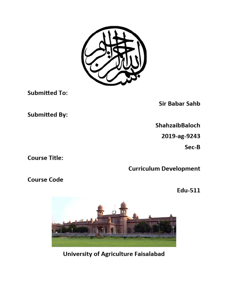 Final Assignment Edu-511 Curriculum Phy | PDF | Career & Growth ...