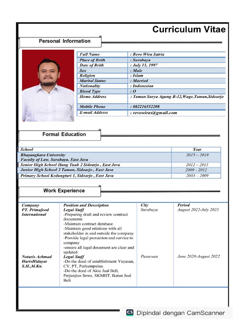 CV Revo Wira Satria | PDF