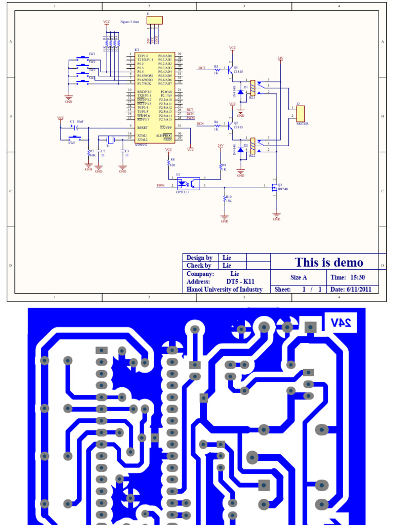 DC Motor Control Circuit Design | PDF | Electrical Engineering