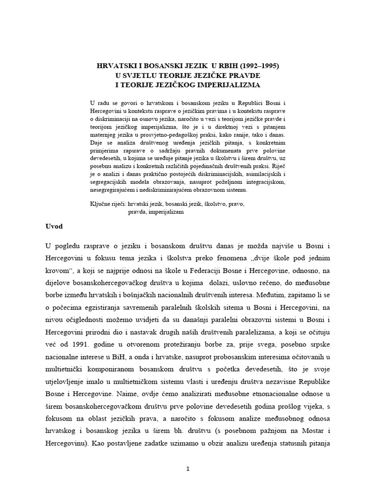 Bosnian Slavia C | PDF