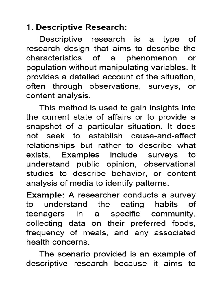 Quantitative Research Designs | PDF Quantitative Research Designs | PDF