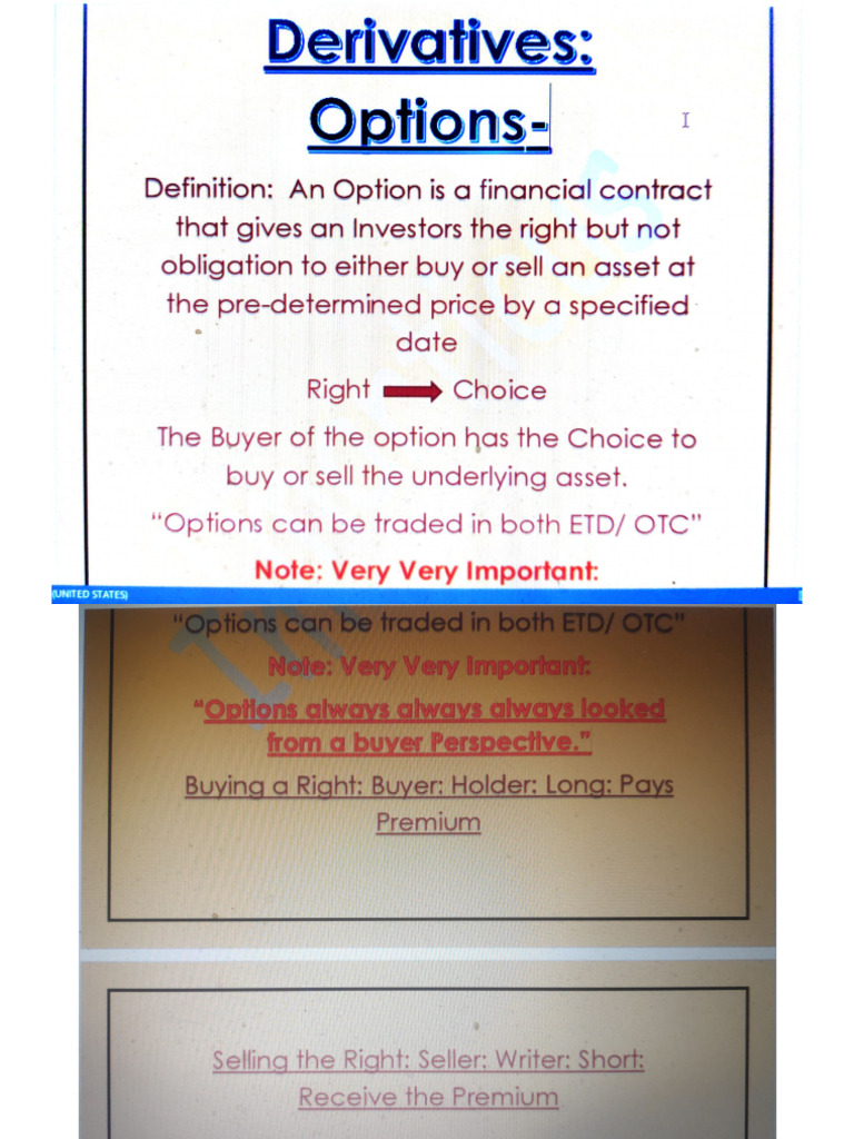Derivatives Options | PDF