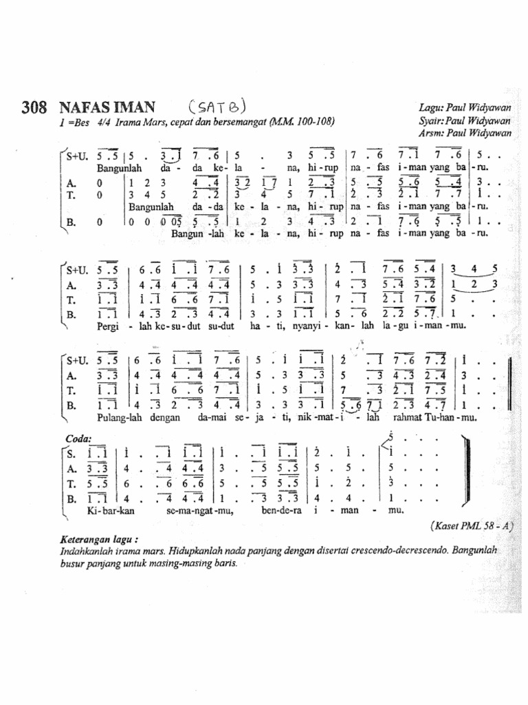 Nafas Iman (SATB) | PDF