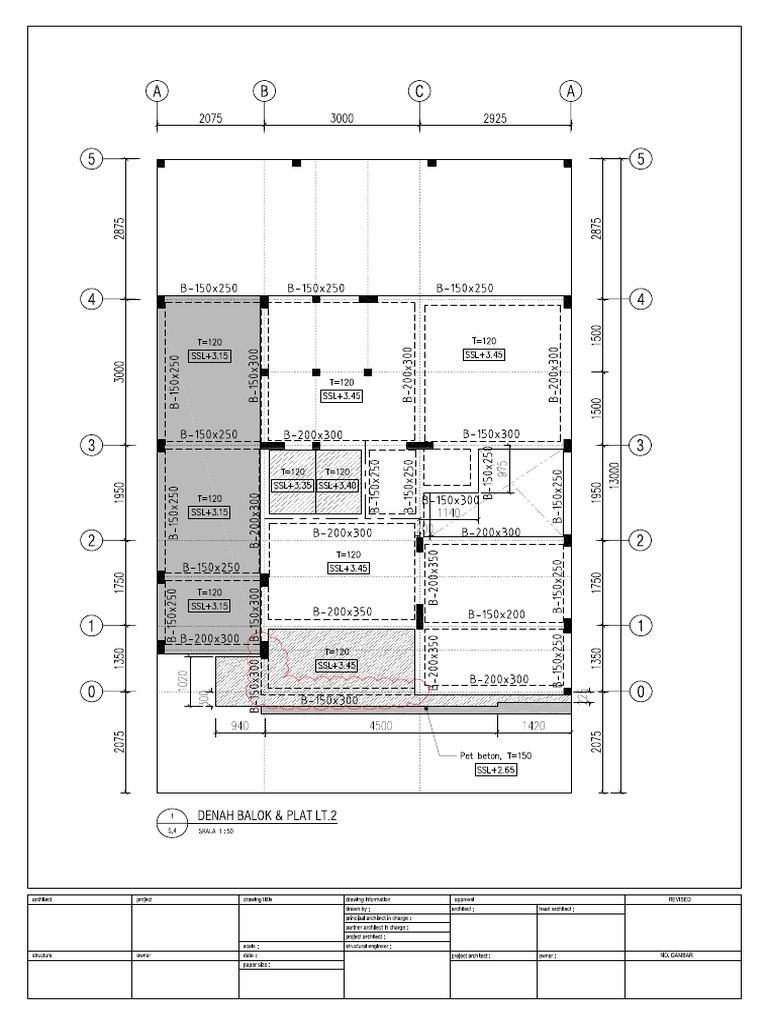 Denah Balok Lt.2 | PDF