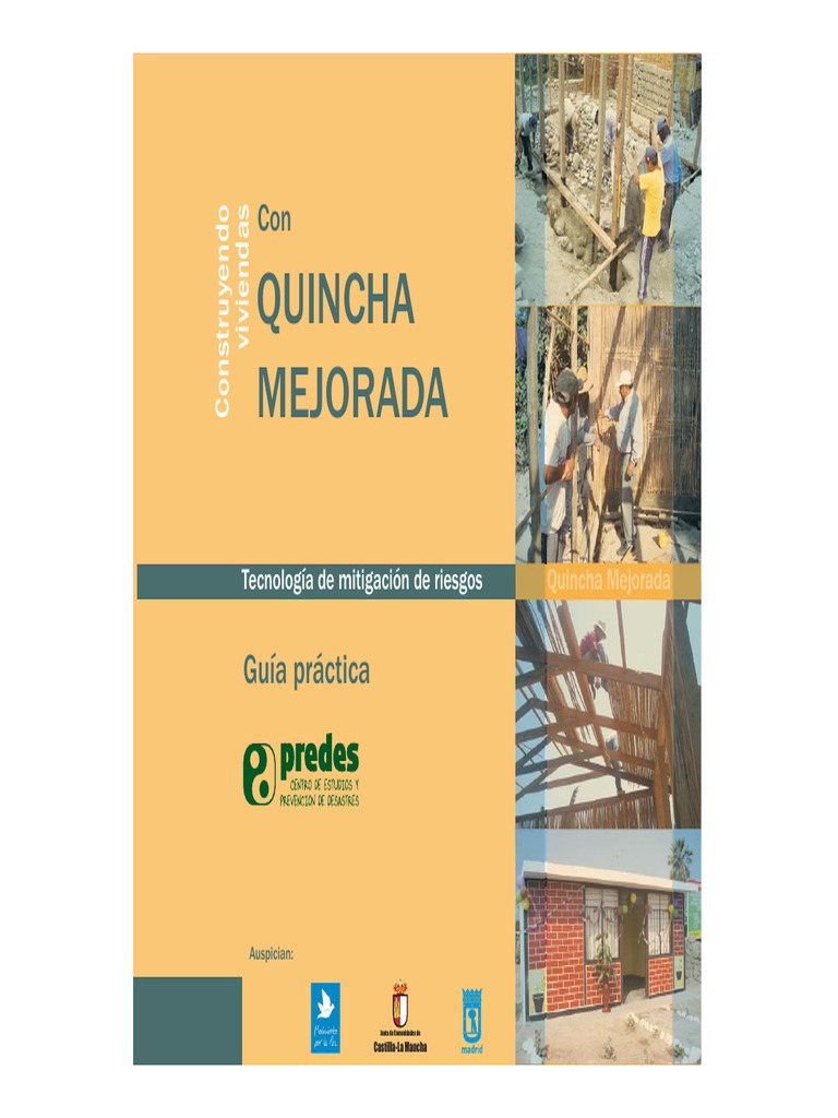 Guía de Construcción con Quincha Mejorada | PDF | Hormigón | Fundación ...
