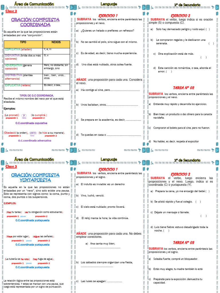 Clase 2-3 Lenguaje Noviembre - 2sec | PDF