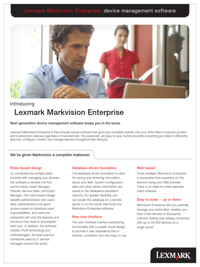 1 Markvision Enterprise Brochure | PDF | Microsoft Windows | Server ...