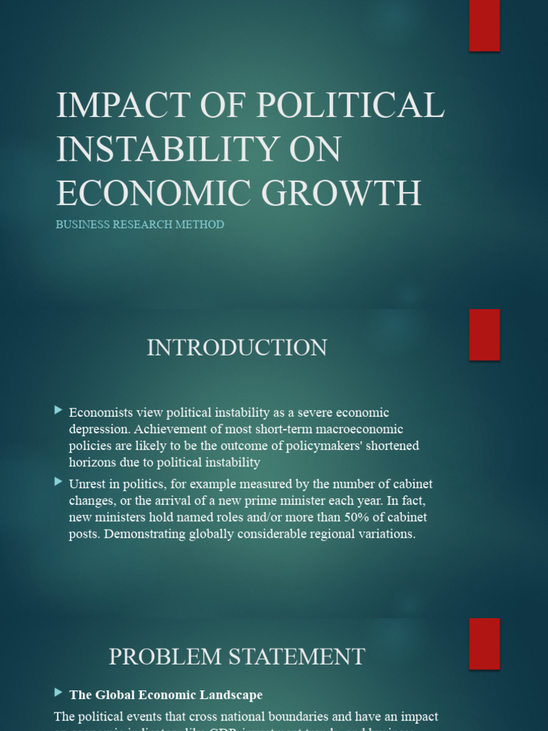 Political Instability's Economic Impact | PDF | Economic Growth | Investing