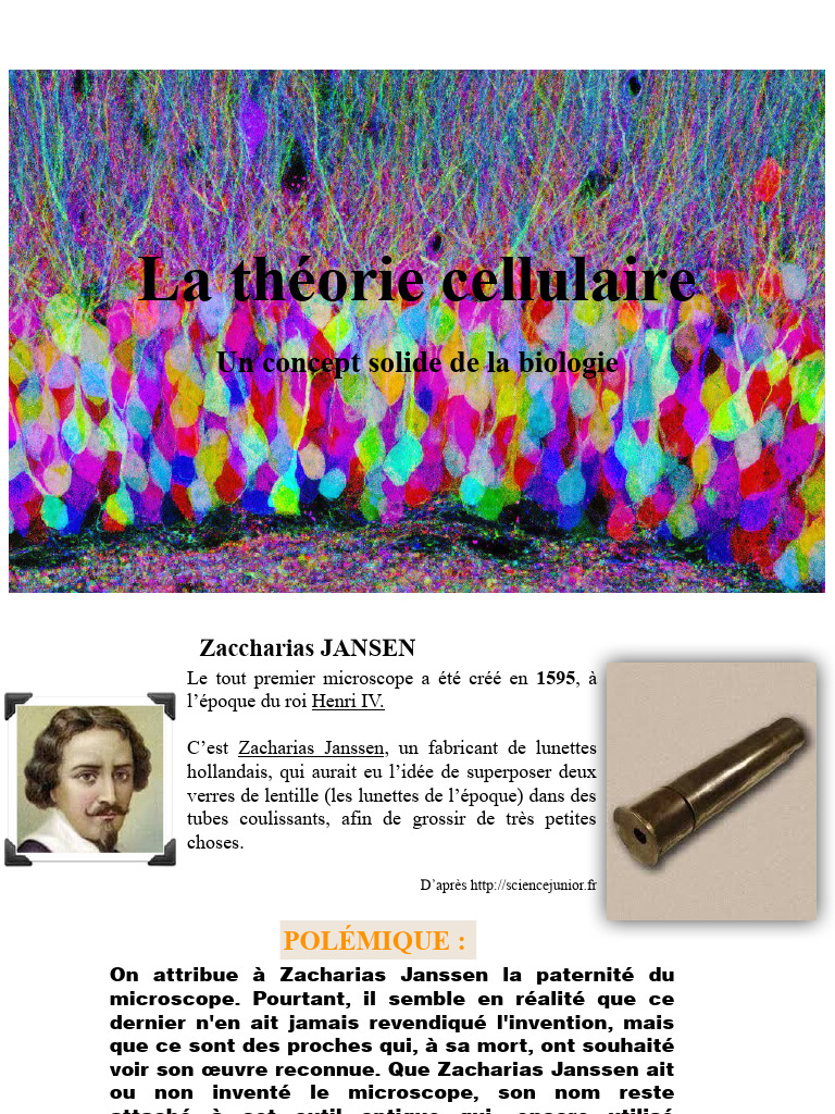 Theorie Cellulaire | PDF | Immunofluorescence | Cellule (Biologie)