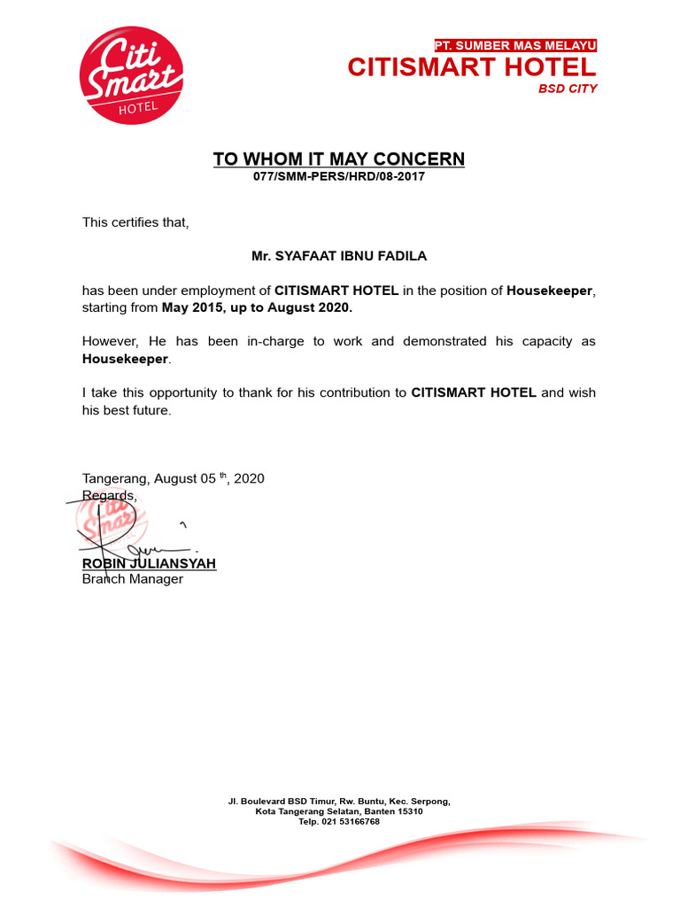 CitiSmart Hotel | PDF