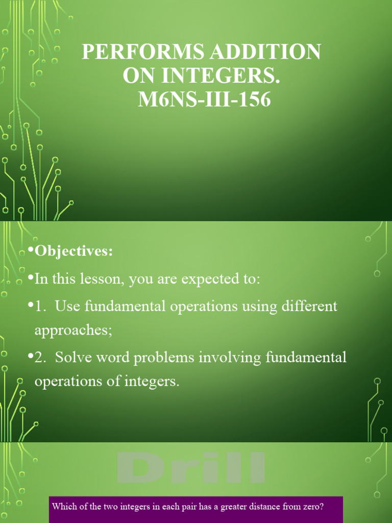 G7 Math Q1 Week 3 - Fundamental Operations | PDF | Subtraction ...