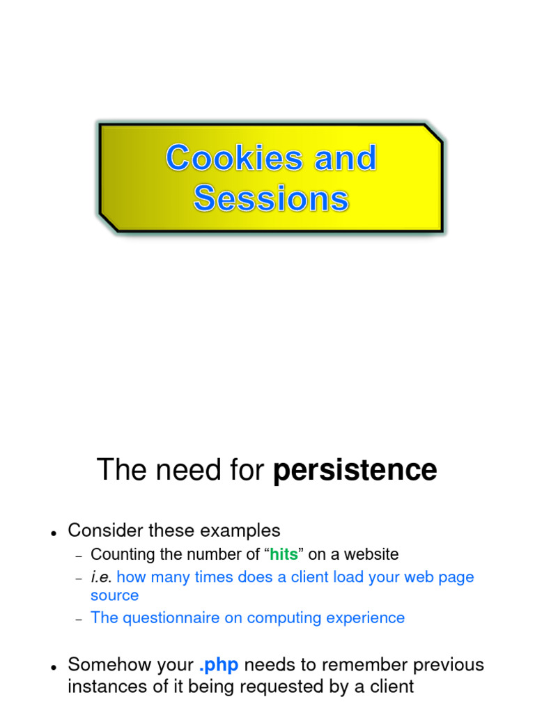 Cookies & Sessions | PDF | Http Cookie | Networking