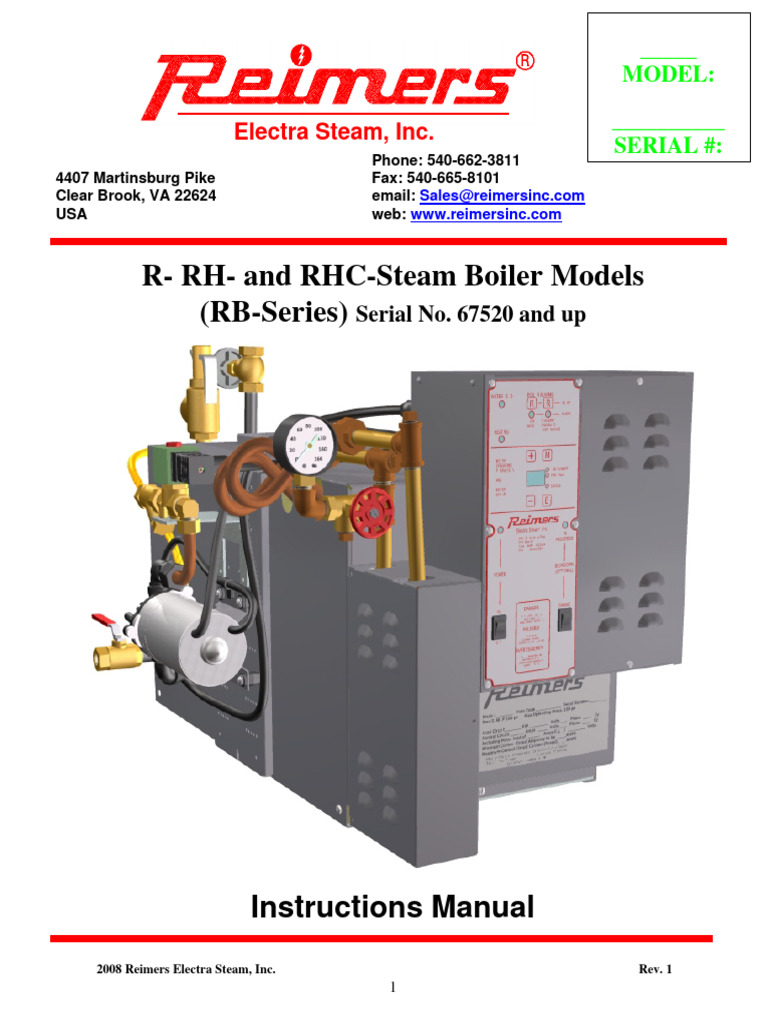 Manual Reimers Modelo RH-20 Autoclave Industrial | PDF | Fuse ...