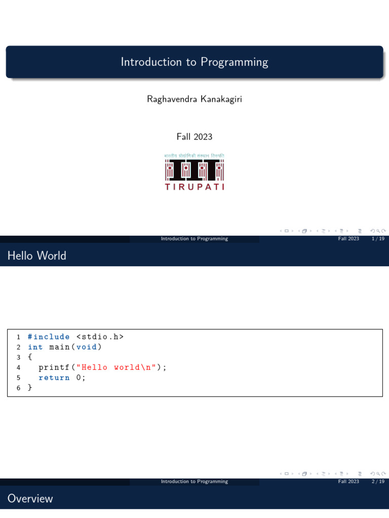 Hello World | PDF | Teaching Methods & Materials | Computers