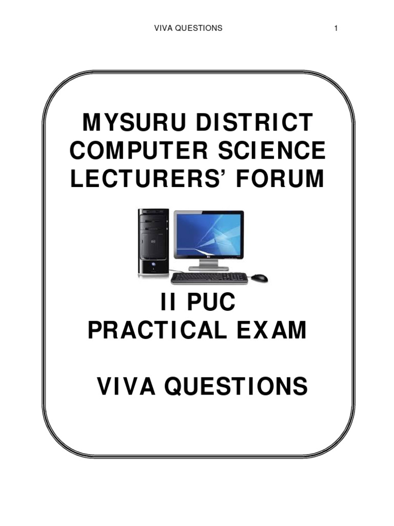 Viva Questions | PDF