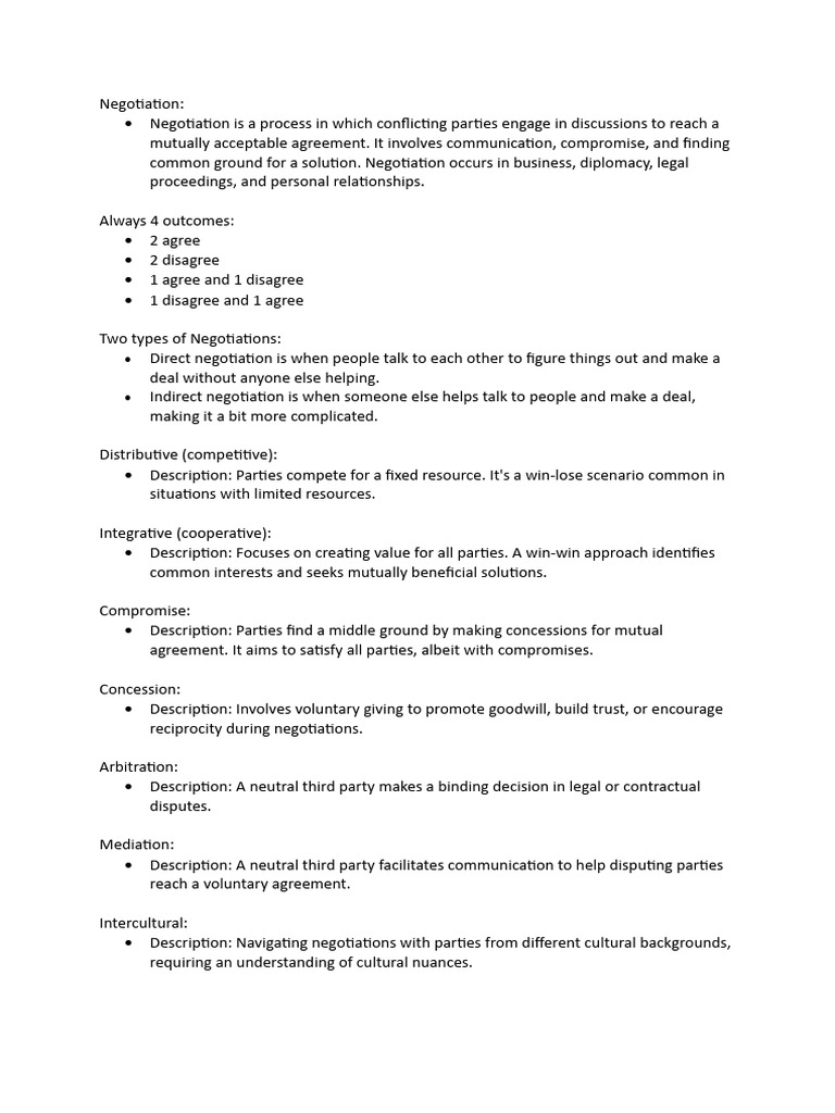 Negotiation | PDF | Negotiation | Power (Social And Political)